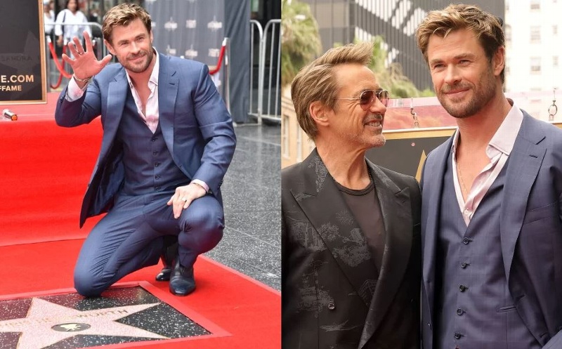 Así recibió Chris Hemsworth su estrella en el Paseo de la Fama en ...